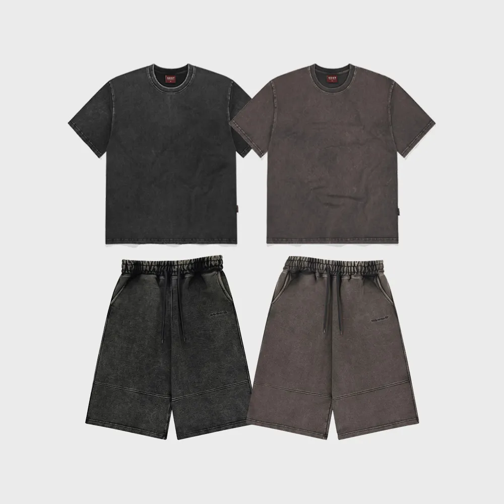 [SET] Washed T-shirt and Shorts Set - 2Colors - 감도 깊은 취향 셀렉트샵 29CM