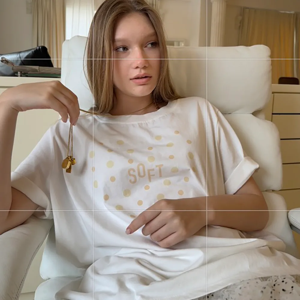 DOTTED HEART T-SHIRT_WHITE - 감도 깊은 취향 셀렉트샵 29CM