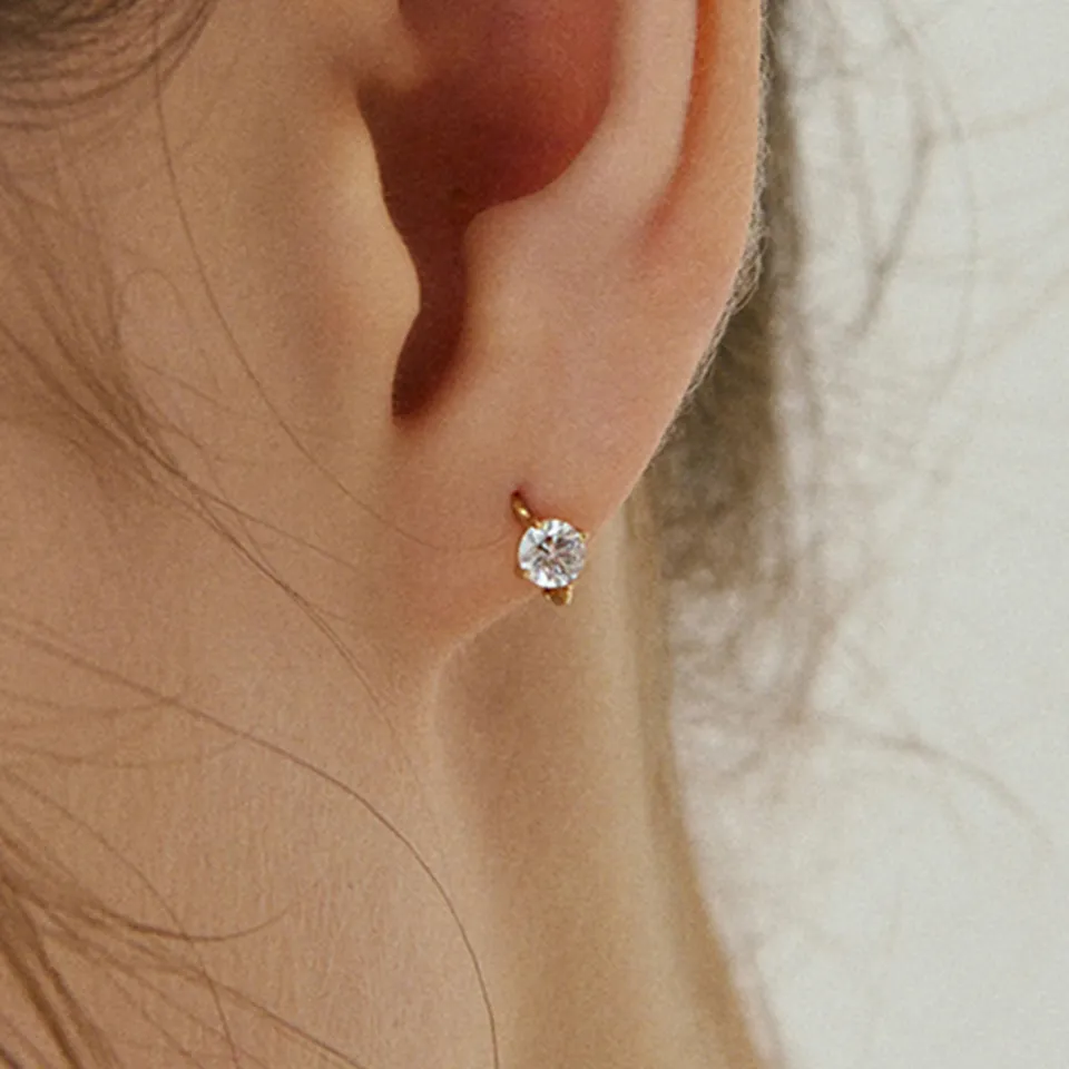 14k 큐빅 진주 원터치 귀걸이 (2type) - 감도 깊은 취향 셀렉트샵 29CM