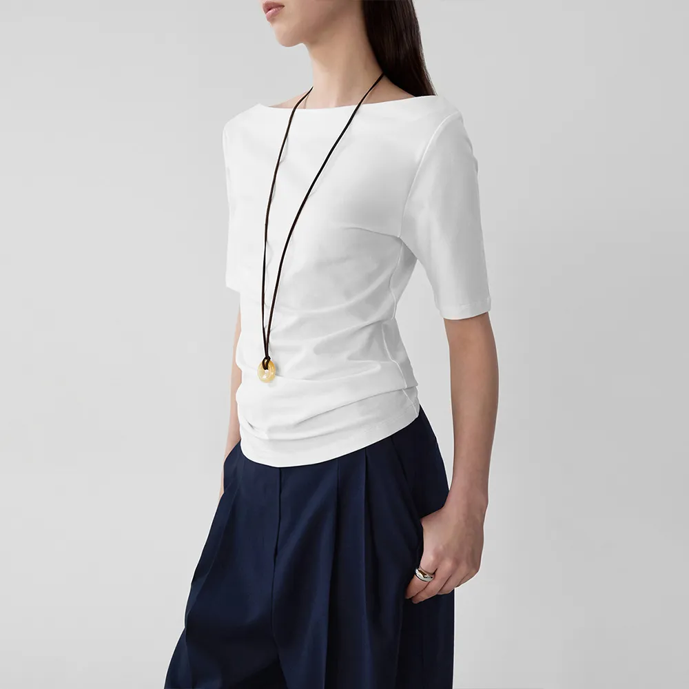 Lip Silket Half Tee_WHITE - 감도 깊은 취향 셀렉트샵 29CM