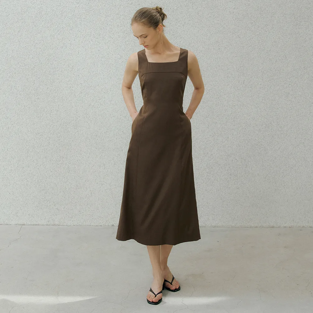 IRIS SATIN SQUARE NECK OPS_2COLOR - 감도 깊은 취향 셀렉트샵 29CM