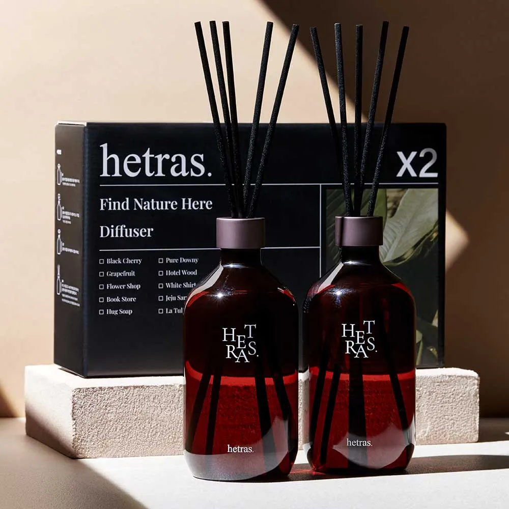 헤트라스 프리미엄 대용량 디퓨저 500mlx2개 선물세트 실내방향제 인테리어 - 감도 깊은 취향 셀렉트샵 29CM