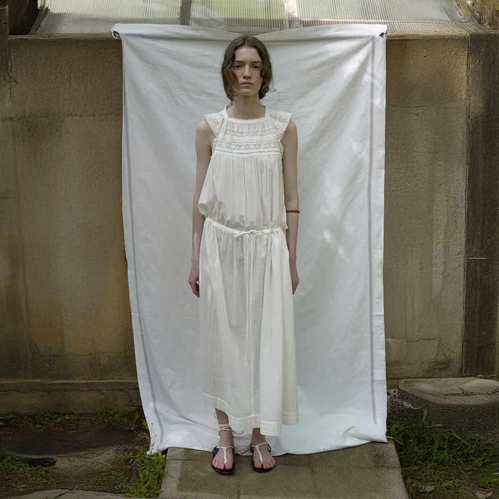 Via Dyllis string long onepiece (Ivory) - 감도 깊은 취향 셀렉트샵 29CM