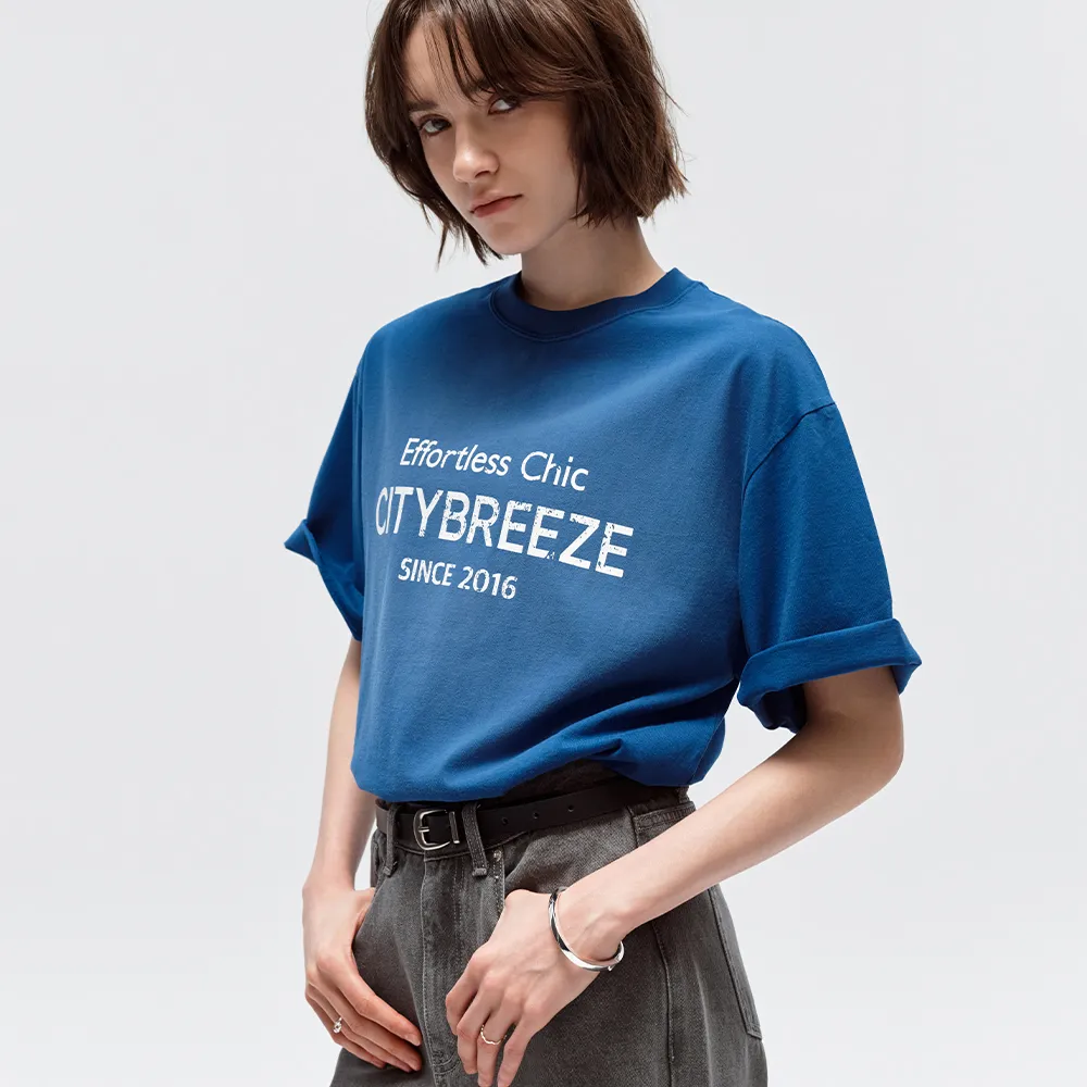 스머지 워싱 반팔 티셔츠_BLUE - 감도 깊은 취향 셀렉트샵 29CM