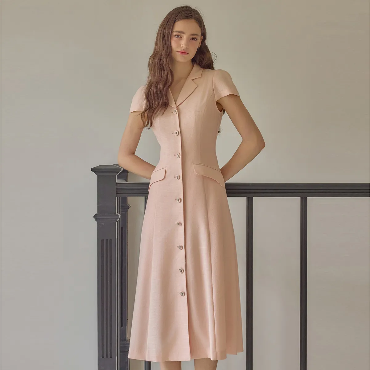 25HS 칼라121 떼루아라인 퀸프리지아 원피스 오렌지핑크 - 감도 깊은 취향 셀렉트샵 29CM