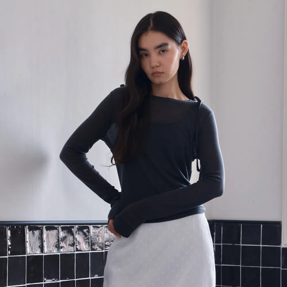 Tencel Layering Top (Charcoal) - 감도 깊은 취향 셀렉트샵 29CM