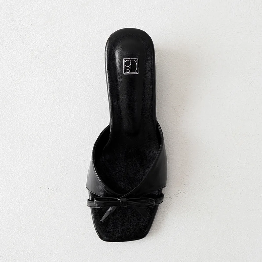 CLASSIC RIBBON MULE (BLACK) - 감도 깊은 취향 셀렉트샵 29CM