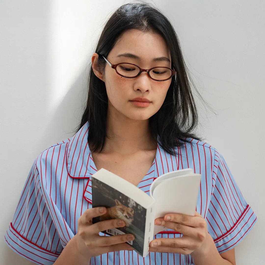 [29CM 단독] (w)스탠다드 빈 스트라이프 파자마 반소매세트 레드블루 - 감도 깊은 취향 셀렉트샵 29CM