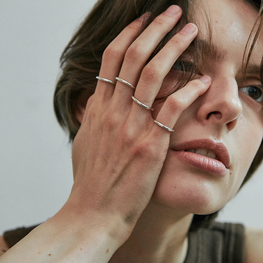 [925 silver] Cinq.silver.227 / filet layered ring - 감도 깊은 취향 셀렉트샵 29CM