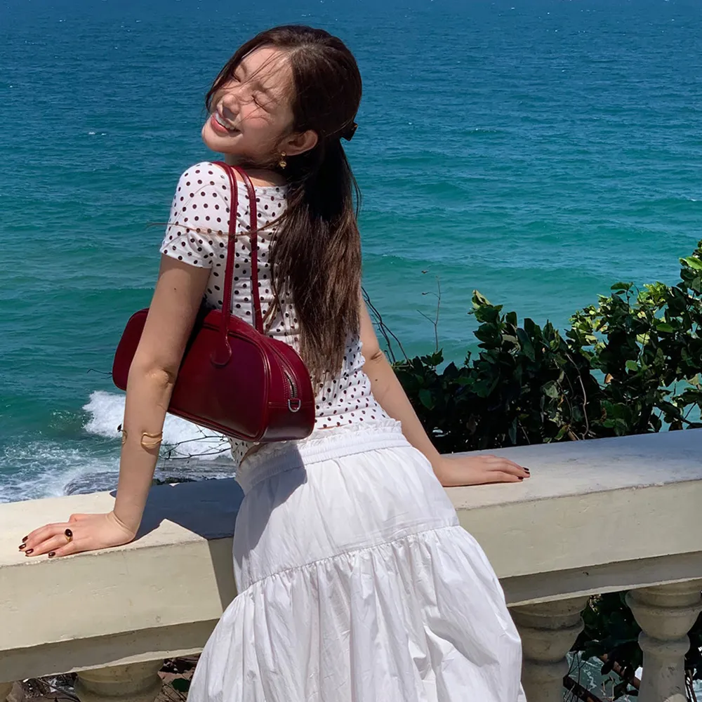 Chouetties by LUCKY CHOUETTE Waist String Long Skirt (white) LAKAX25600WHX - 감도 깊은 취향 셀렉트샵 29CM