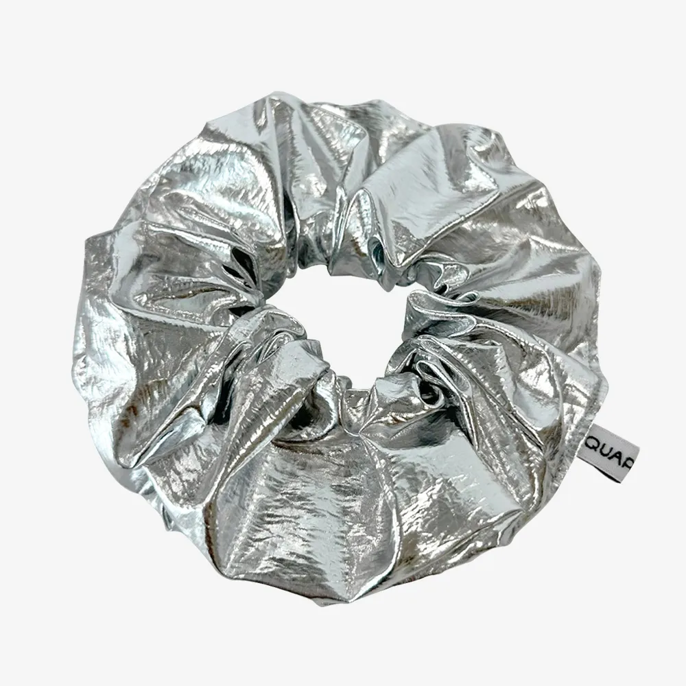 Leather scrunchie - silver - 감도 깊은 취향 셀렉트샵 29CM