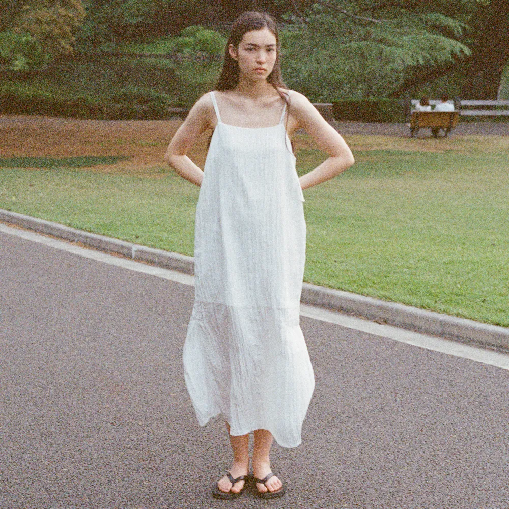 Crease Slip Dress - Off White - 감도 깊은 취향 셀렉트샵 29CM