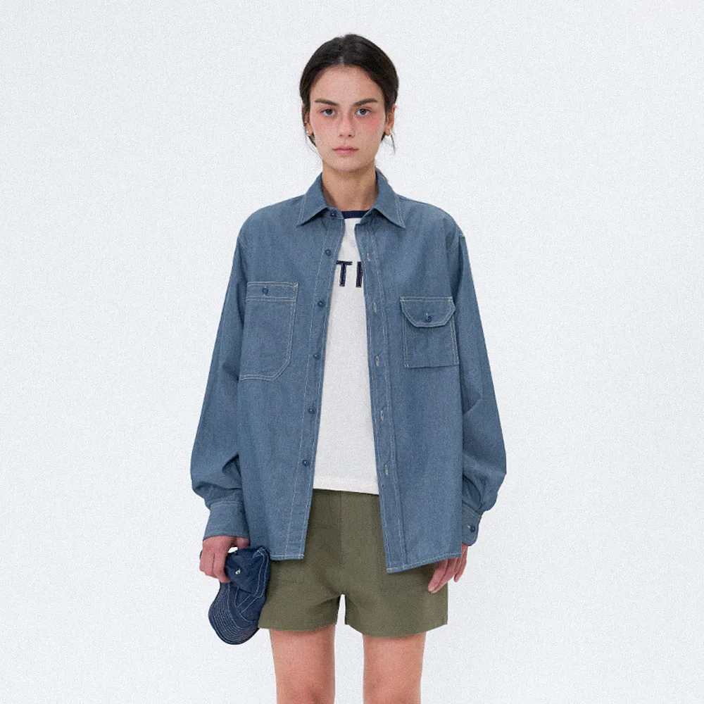 Chambray work shirt_blue - 감도 깊은 취향 셀렉트샵 29CM