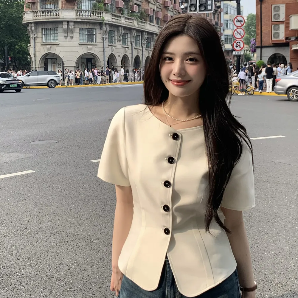 25 Summer2_ Cream Silk Button Blazer - 감도 깊은 취향 셀렉트샵 29CM