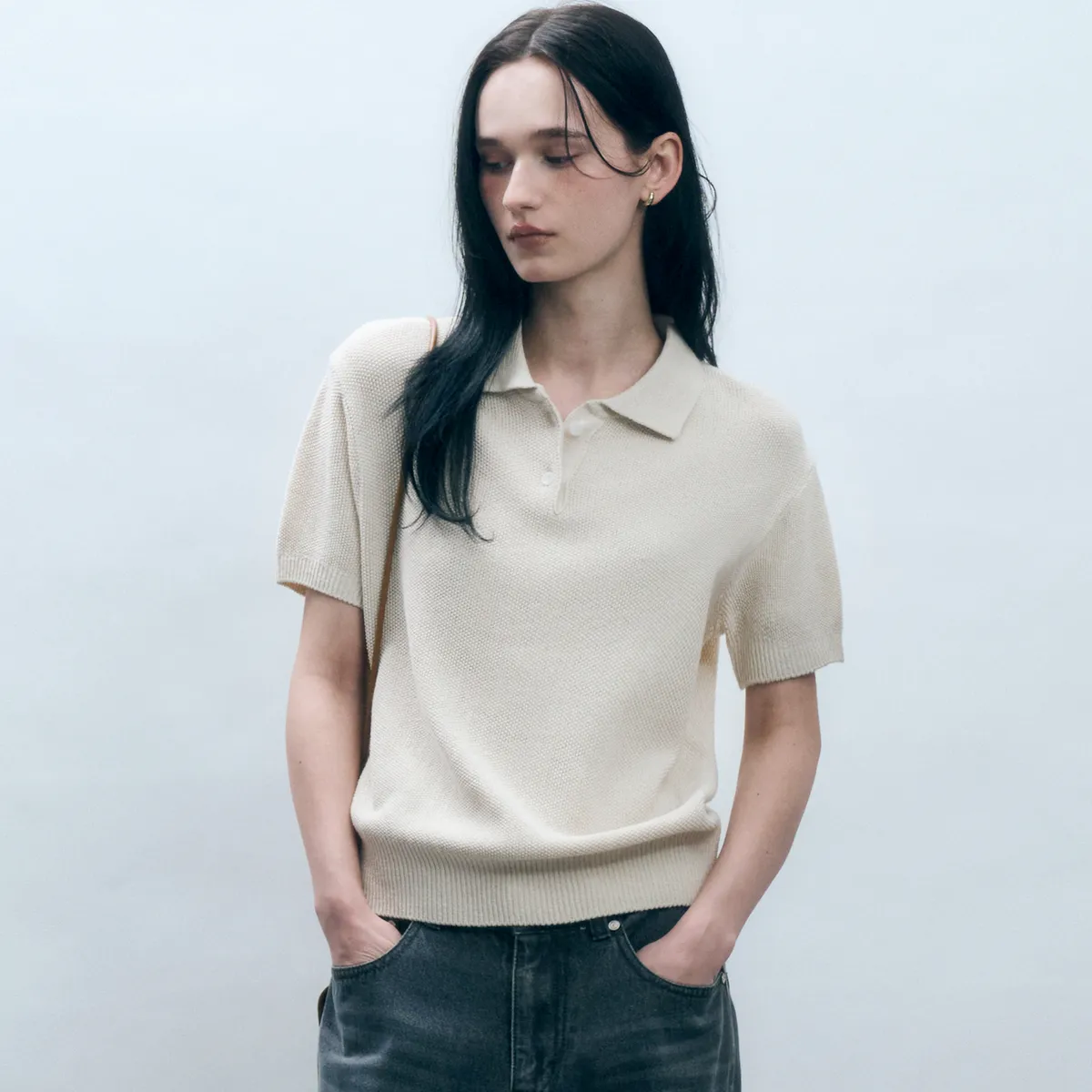 [From ITALY] 컴포트 PK 카라 반팔 니트 MDKT102_6 Colors - 감도 깊은 취향 셀렉트샵 29CM