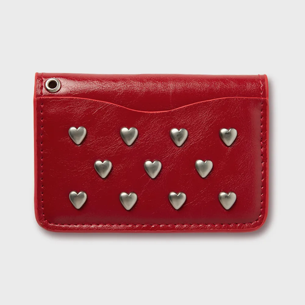 heart rivet card holder (하트 리벳 카드홀더) - 레드 - 감도 깊은 취향 셀렉트샵 29CM