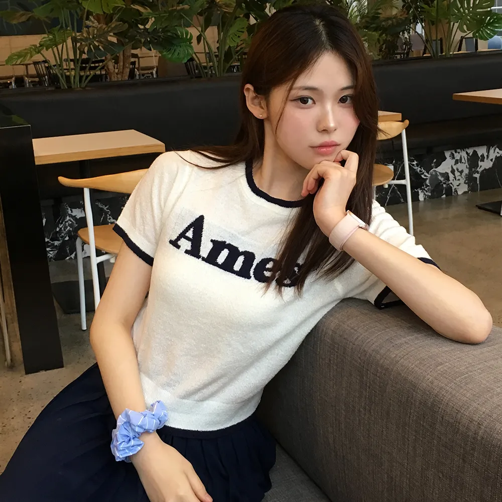 BASIC LOGO KNIT IVORY (AM2EMUK601A) - 감도 깊은 취향 셀렉트샵 29CM