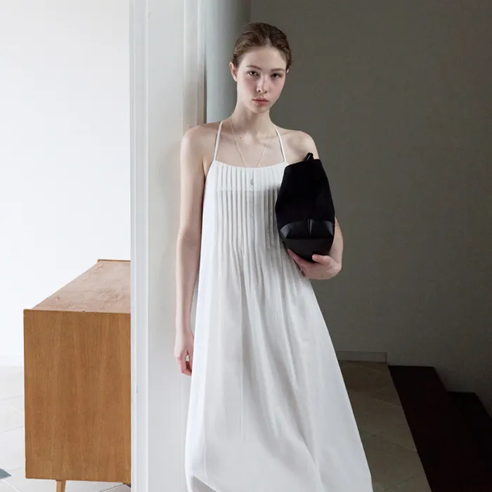 [1st REORDER] LOUNGE STRING LONG OPS_WHITE - 감도 깊은 취향 셀렉트샵 29CM