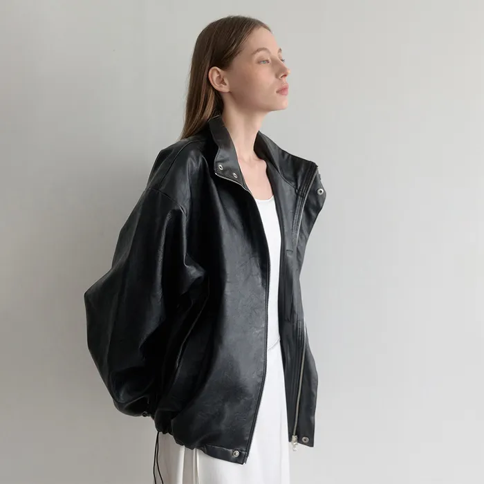 esy Half Leather Jacket_Black - 감도 깊은 취향 셀렉트샵 29CM