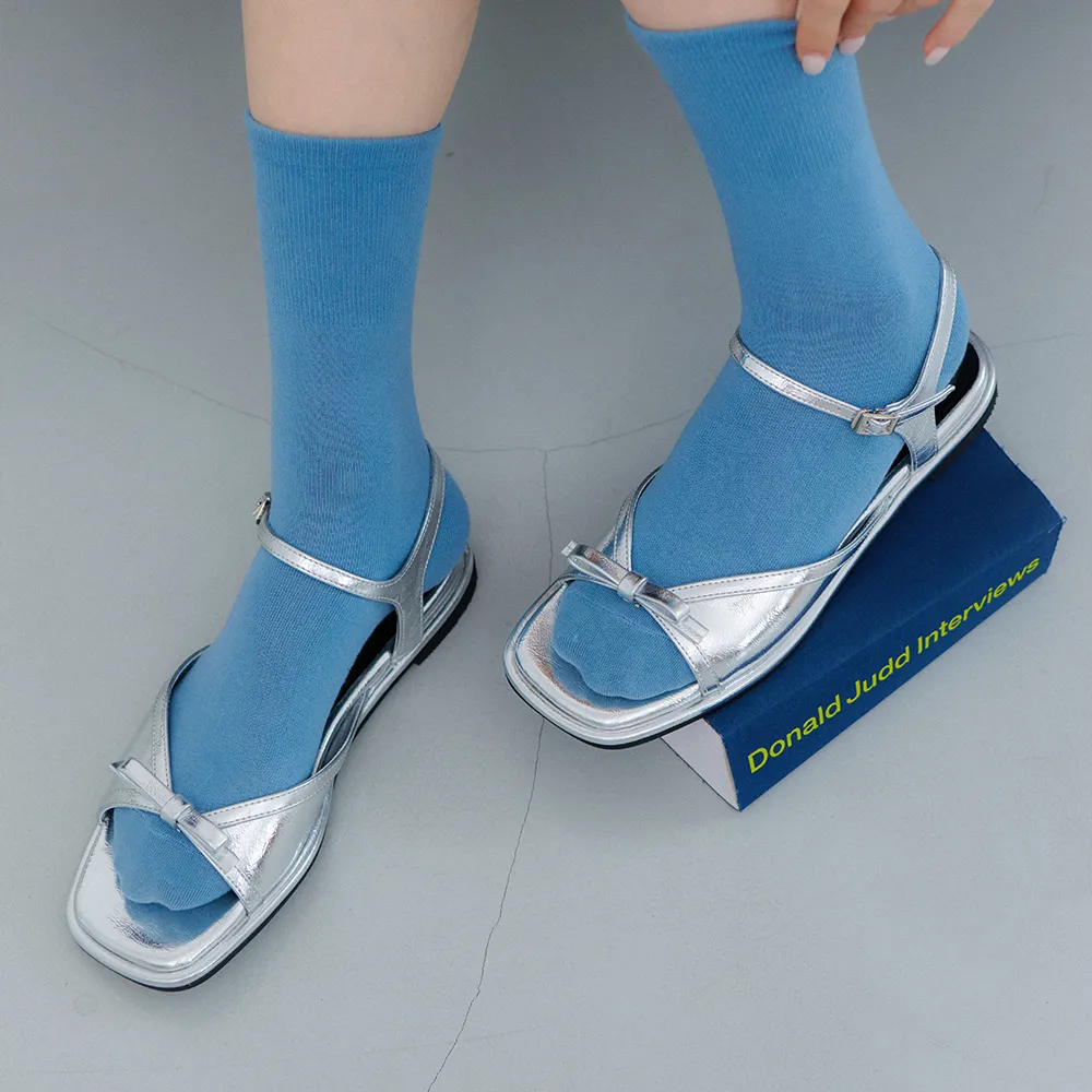 (바로배송/인플루언서 착용/단독) Lime 라임 리본 스퀘어토 샌들_260mm까지 - 감도 깊은 취향 셀렉트샵 29CM