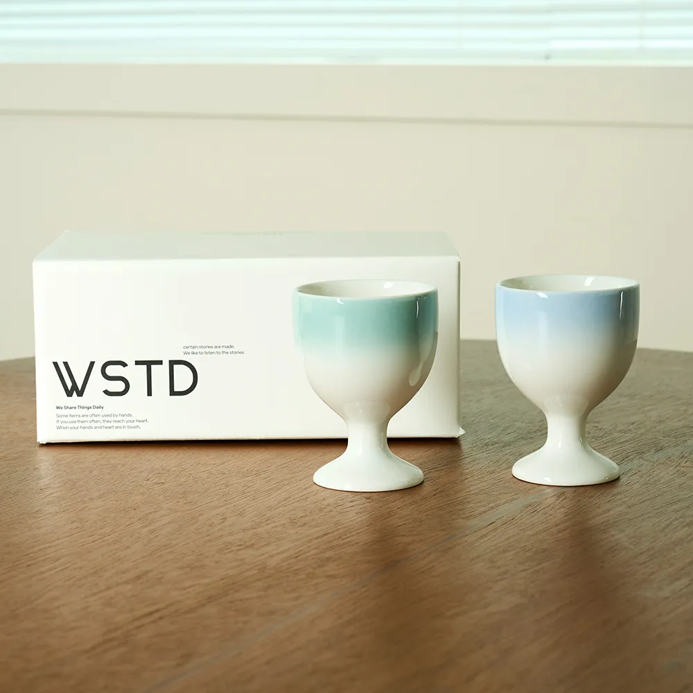 [선물 포장][그라데이션] 와인 고블렛잔 220ml 2P SET (3 Colors) - 감도 깊은 취향 셀렉트샵 29CM