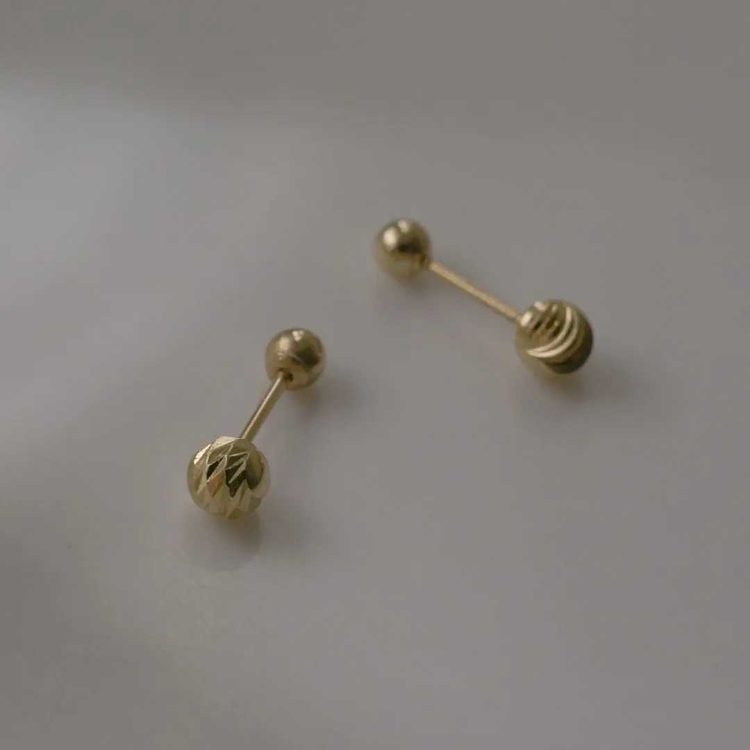 14k texture ball piercing (2type) - 감도 깊은 취향 셀렉트샵 29CM