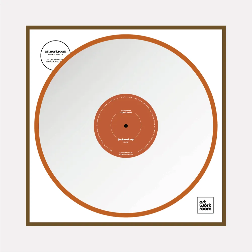 LP 거울 액자 / Mirrored Vinyl, Circle [오렌지 바이닐 엣지] - 감도 깊은 취향 셀렉트샵 29CM