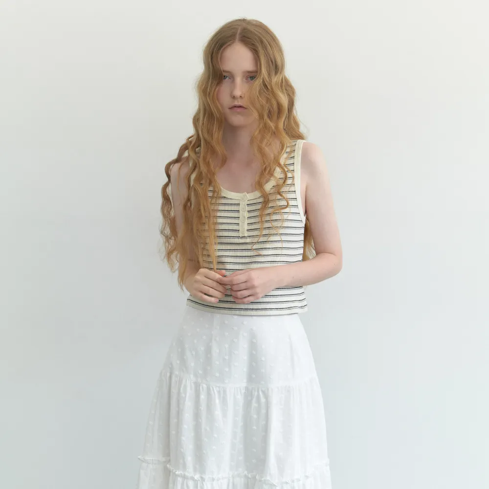 Fizz button sleeveless (stripe) - 감도 깊은 취향 셀렉트샵 29CM