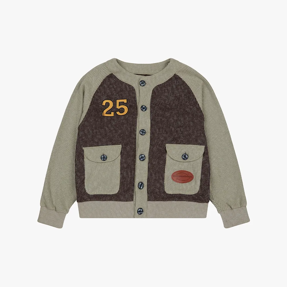 BASEBALL UNIFORM KNIT CARDIGAN (BROWN) - 감도 깊은 취향 셀렉트샵 29CM
