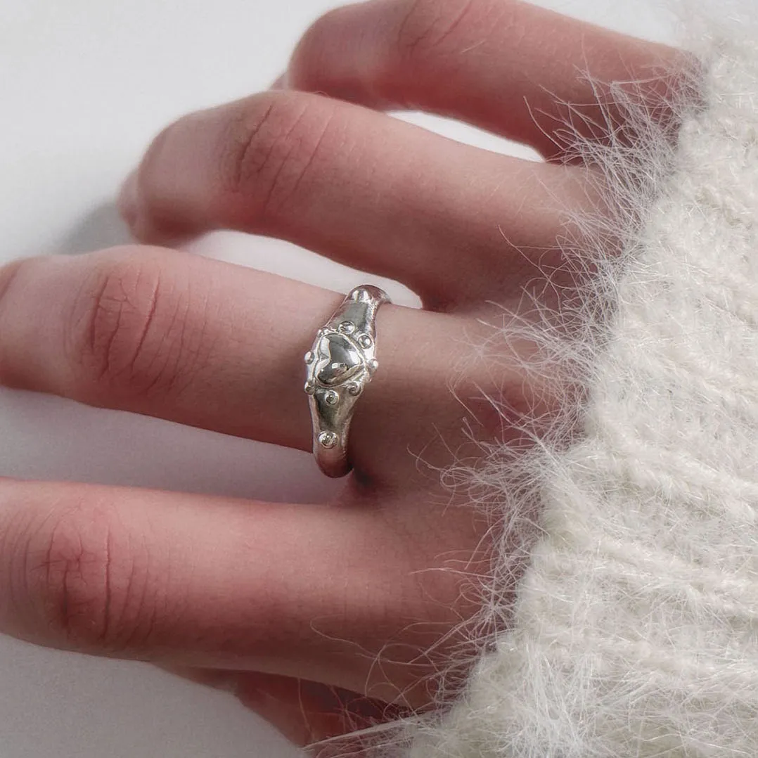 silver925 Heart dot ring - 감도 깊은 취향 셀렉트샵 29CM