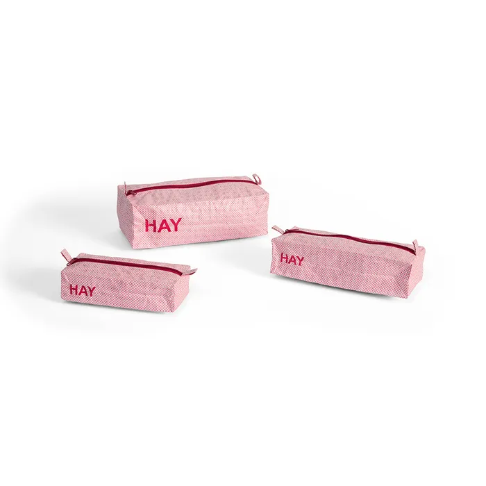 HAY Candy Mono Wash Bag Box Set of 3 (Light Pink) 헤이 캔디 모노 워시백 박스 세트 라이트핑크 - 감도 깊은 취향 셀렉트샵 29CM