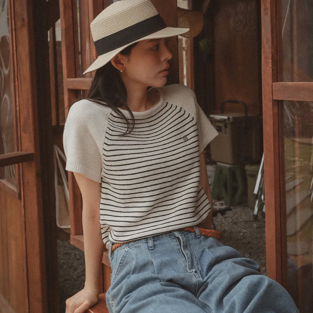 [3일단독/추가쿠폰]Stripe cotton blended knit TISU03TN01_Ivory - 감도 깊은 취향 셀렉트샵 29CM