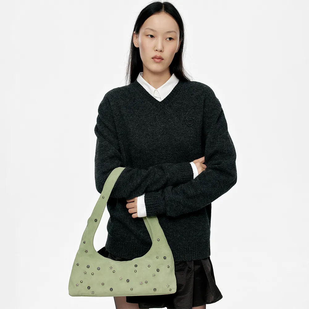 HALTER HOBO_melon studded suede - 감도 깊은 취향 셀렉트샵 29CM