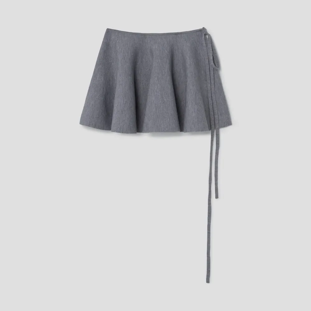 Full Flared Chouchou Knit Skirt Grey (AG5127S012) - 감도 깊은 취향 셀렉트샵 29CM