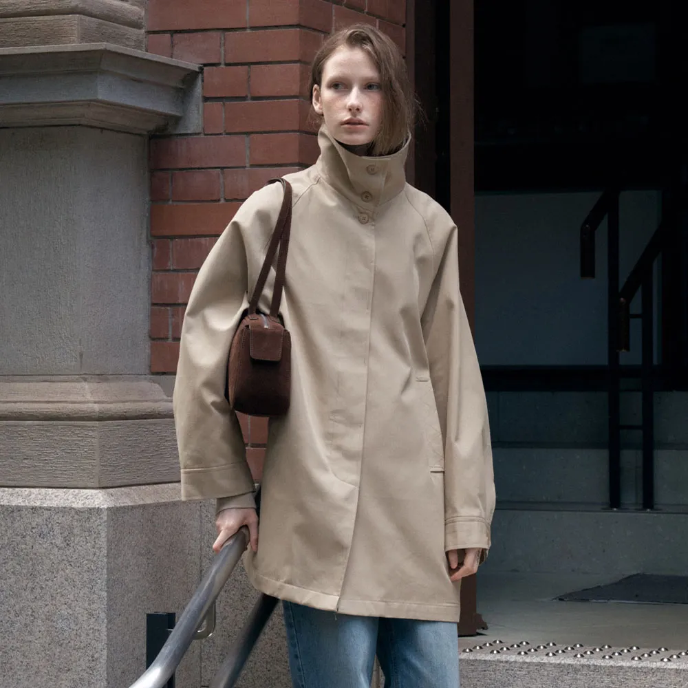 SIOT4152 하이넥 하프 트렌치 코트_Camel beige - 감도 깊은 취향 셀렉트샵 29CM