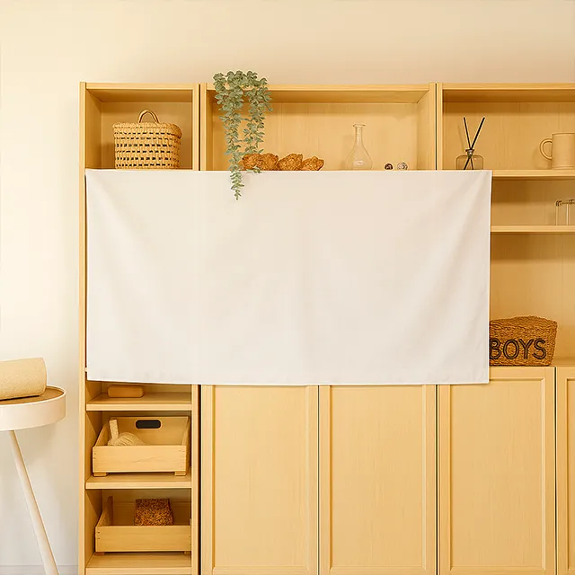 블랭크 광목 가리개 커튼 가로형 무지 넓은창 가림막 커튼 2size - 감도 깊은 취향 셀렉트샵 29CM