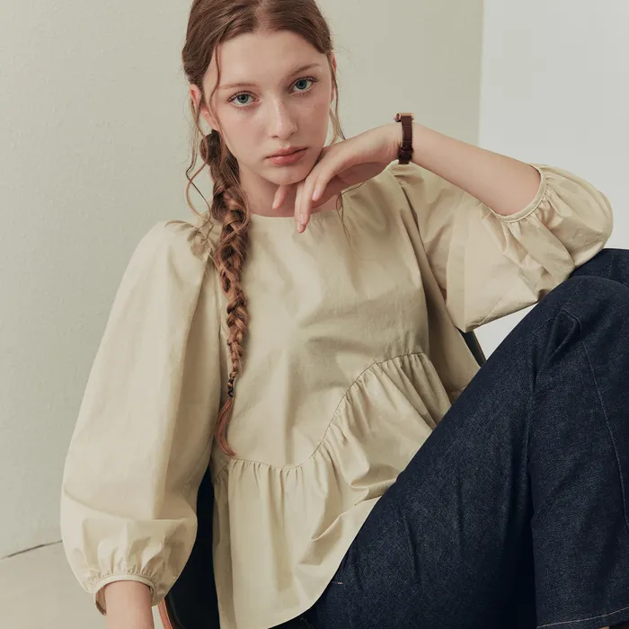 [2TYPE] 데이지 퍼프 블라우스 - 감도 깊은 취향 셀렉트샵 29CM