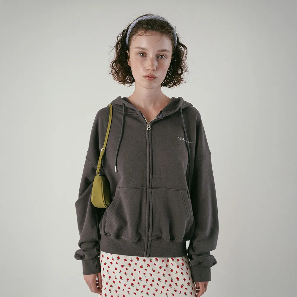 Essential logo hoodie_charcoal - 감도 깊은 취향 셀렉트샵 29CM