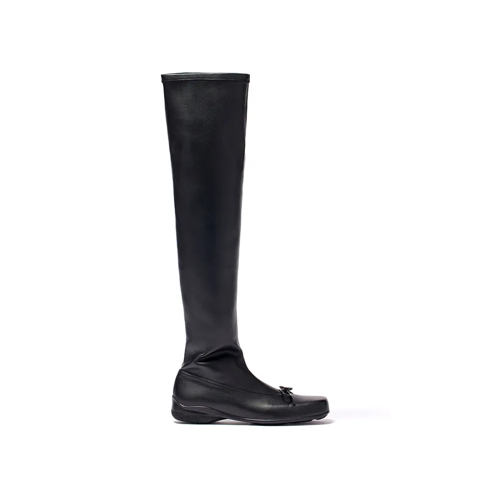 THIGH HIGH BALLET BOOTS, BLACK - 감도 깊은 취향 셀렉트샵 29CM