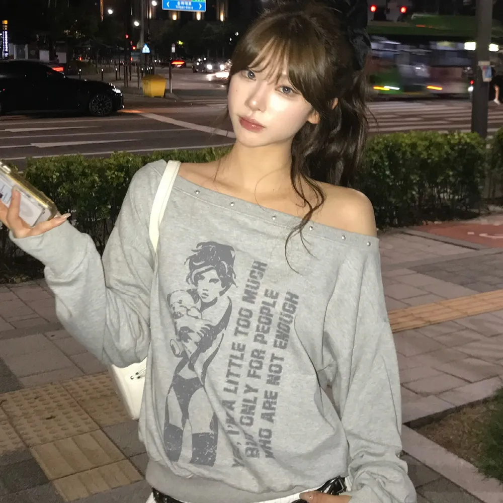 GT ONE SHOULDER SWEATSHIRT(GRAY) - 감도 깊은 취향 셀렉트샵 29CM