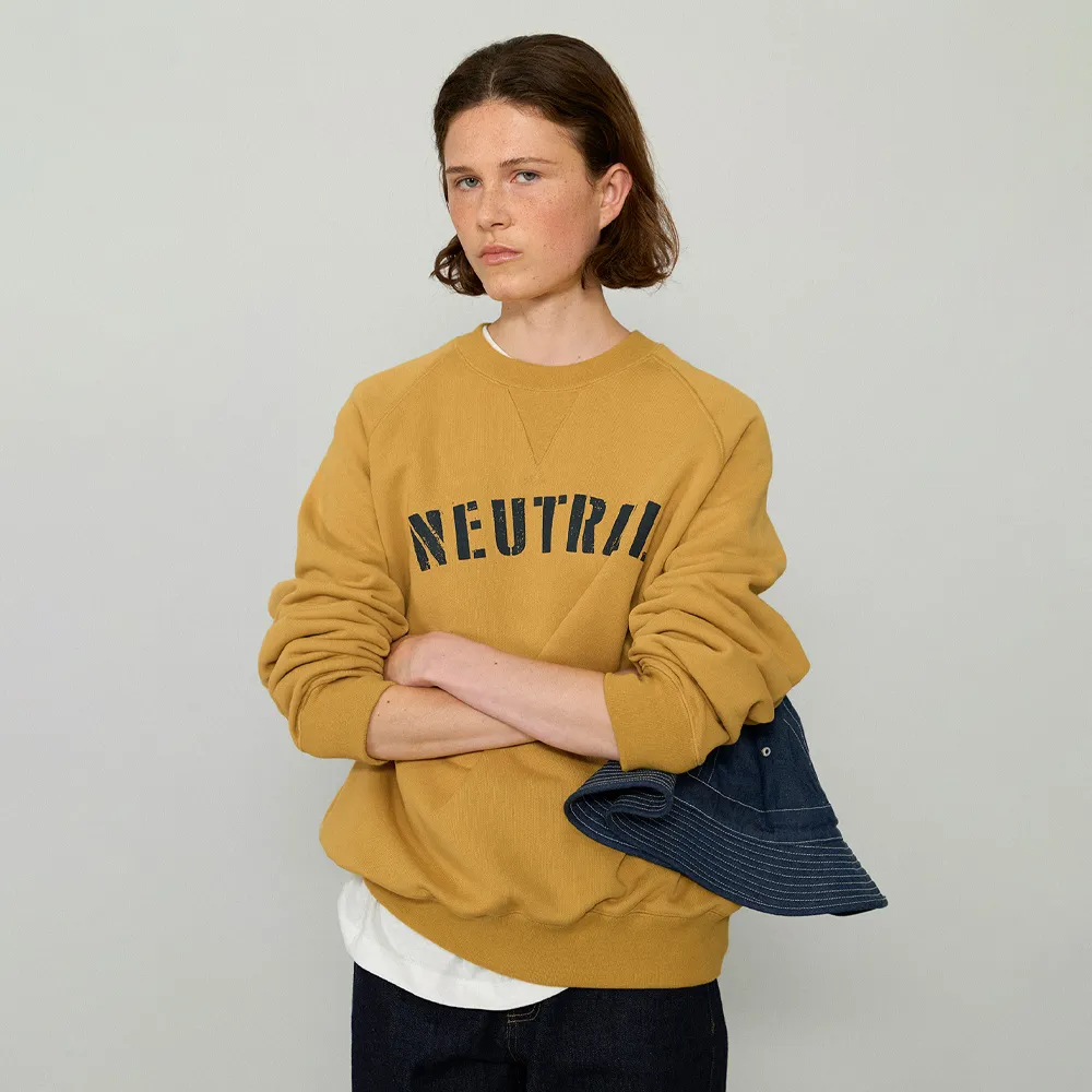 [2nd] Neutral vintage sweatshirt_mustard - 감도 깊은 취향 셀렉트샵 29CM