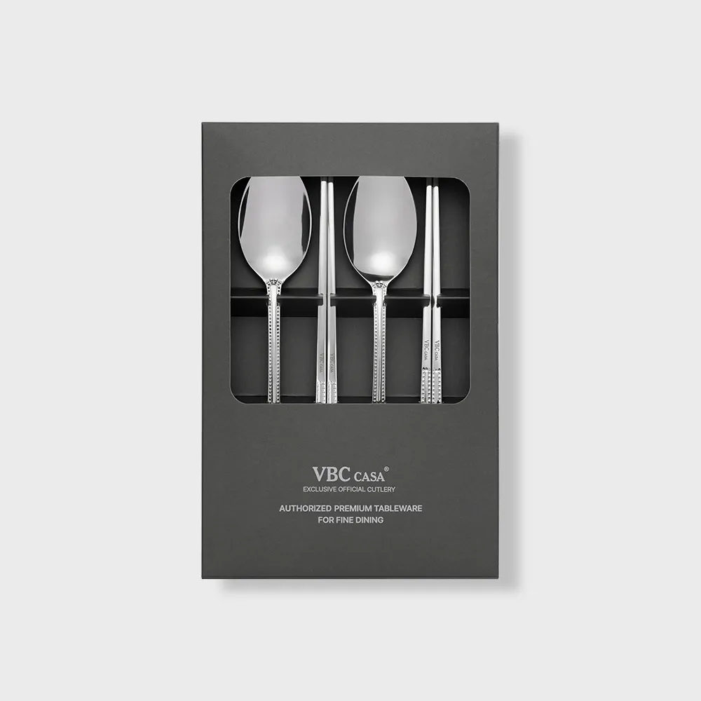 [SET] 베네치아 커트러리 레이스 2인 수저세트 4P(기프트박스) - 감도 깊은 취향 셀렉트샵 29CM