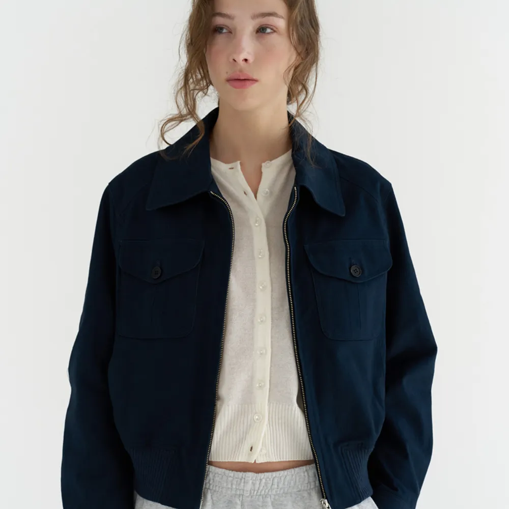 COTTON MOTOR JUMPER / NAVY - 감도 깊은 취향 셀렉트샵 29CM