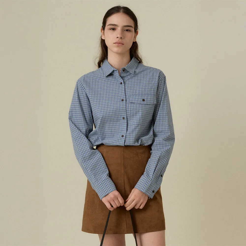COCO CHECK SHIRT_BLUE - 감도 깊은 취향 셀렉트샵 29CM