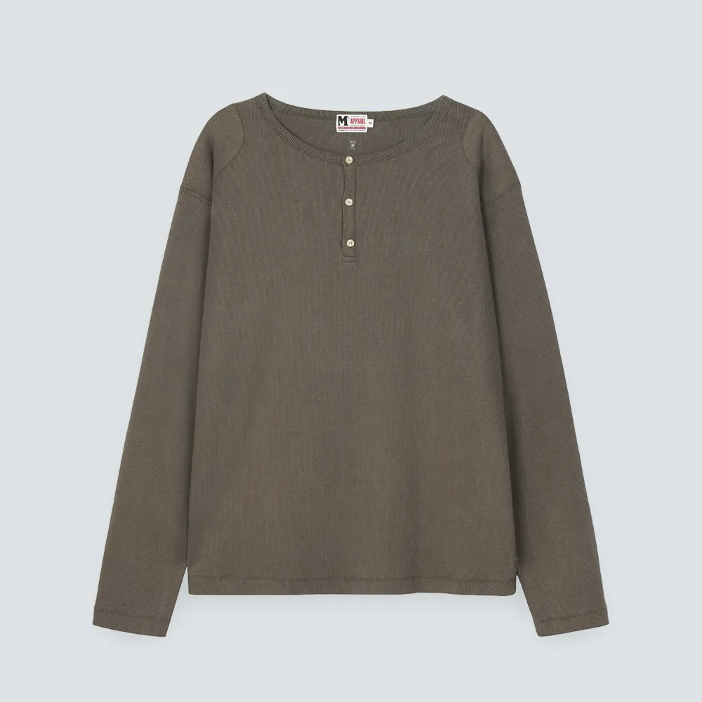 AER HENLEY SHIRTS _ BROWN - 감도 깊은 취향 셀렉트샵 29CM