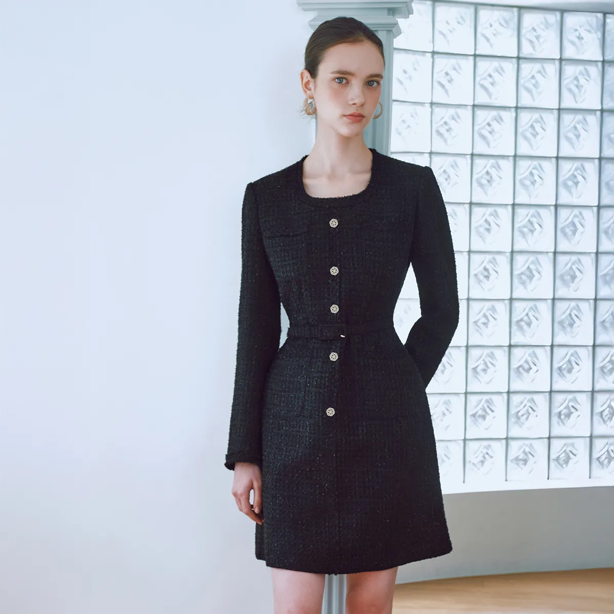 [쥴리앤칼라]25FW Calla129 GBTN 벨라 트위드 원피스 블랙 - 감도 깊은 취향 셀렉트샵 29CM