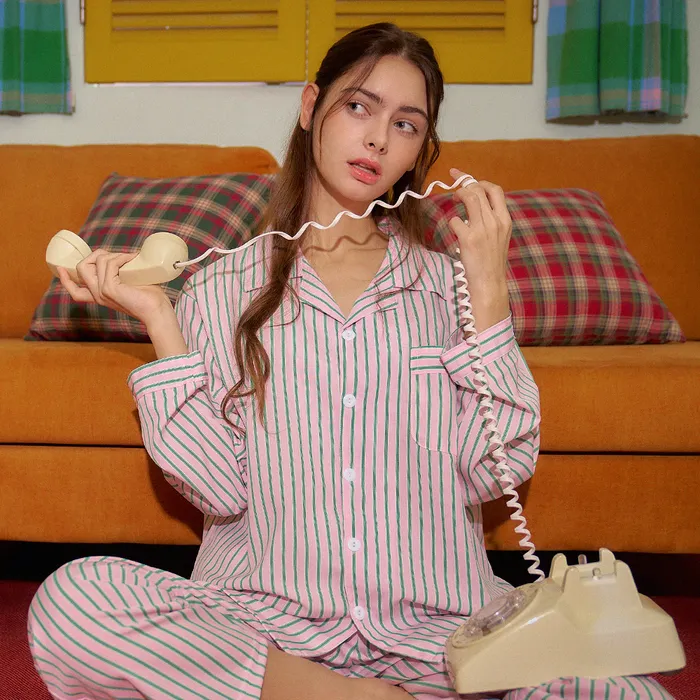 [2PACK] (uni) 자이푸르 긴팔 잠옷 세트 - 감도 깊은 취향 셀렉트샵 29CM