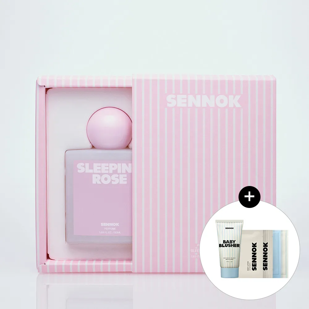 퍼퓸 향수 슬리핑 로즈 50ML + [증정] 센녹 바디 & 헤어케어 4종 (7mlX4) + 샴푸 베이비 블러셔 40ml - 감도 깊은 취향 셀렉트샵 29CM