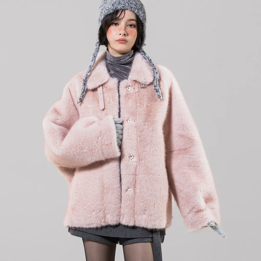 Pluffy Fur Jacket_Pink - 감도 깊은 취향 셀렉트샵 29CM
