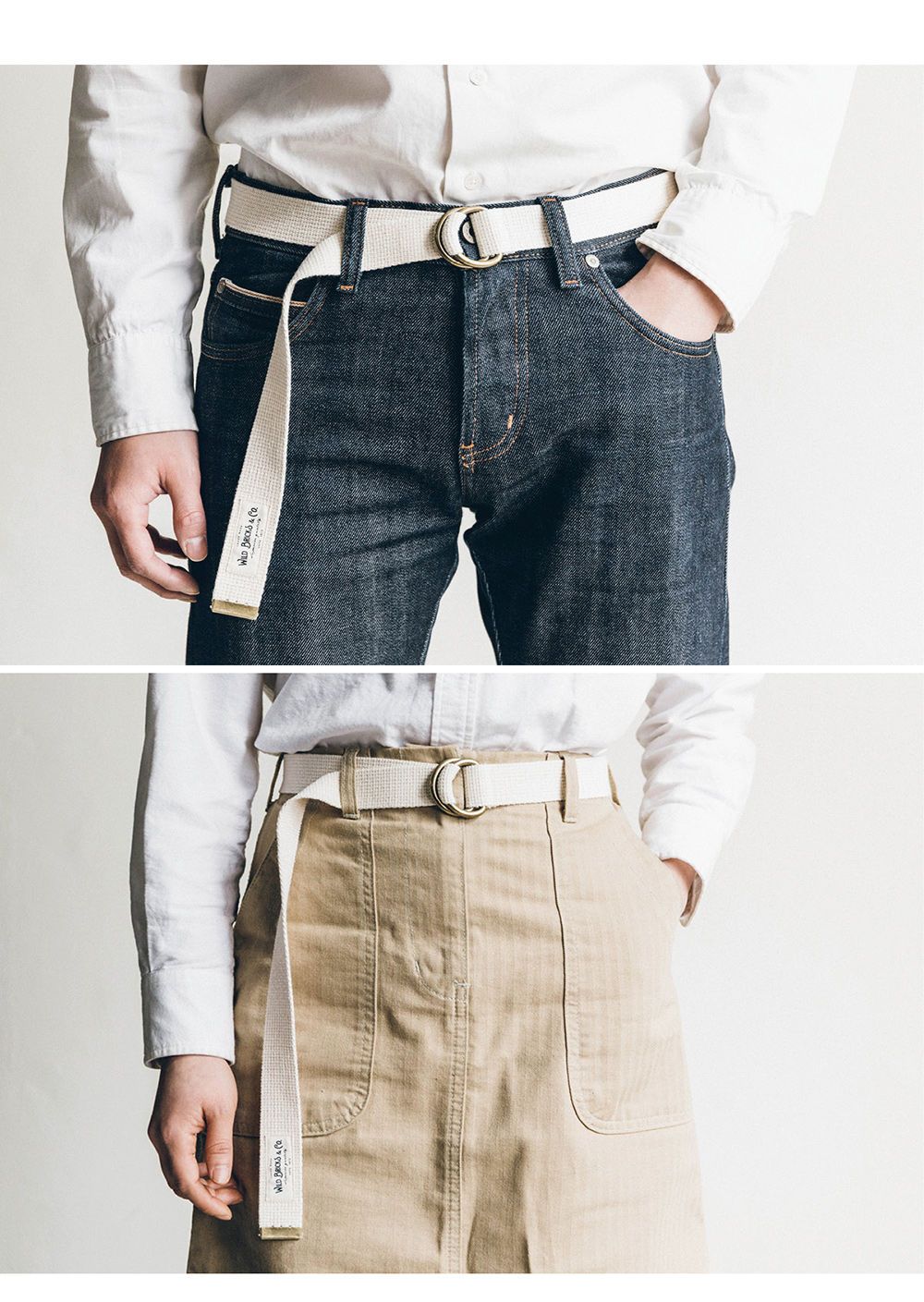 BR D-RING BELT (ivory) - 감도 깊은 취향 셀렉트샵 29CM